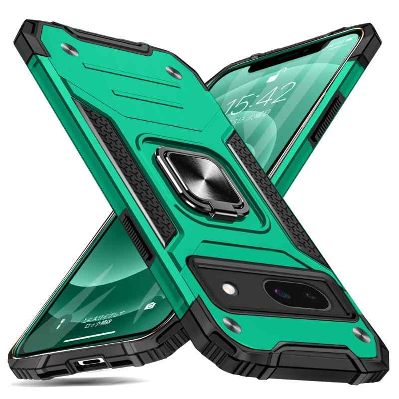 Google Pixel 9A ケース リング付き Pixel 9A ケース リング 米国軍事MIL標準取得 耐衝撃 落下防止 スタンド機能 PC+TPU二重構造 防塵 薄型 軽量 一体型 360度回転 変形防止 全面保護カバー ピクセル ...
