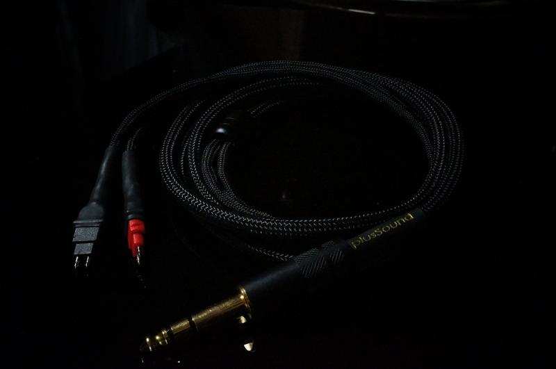フラグシップモデル PlusSound(プラスサウンド) EchoPlus Series Custom Cable Sennheiser HD650, HD600, HD25-1:2 交換用アップグレード・ケーブル