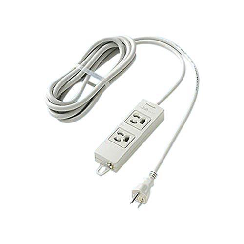 パナソニック WCH2432H マグネット付OAタップ(2コ口、3m)カラー:グレー定格:15A 125V 1500Wまで2コ口コード長:3m発売日:2002年12月1日