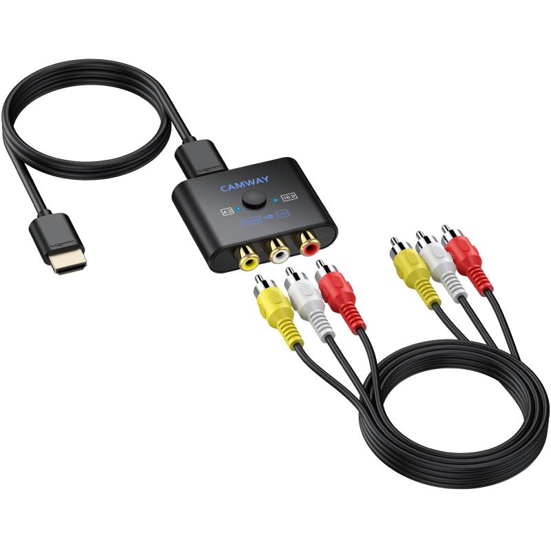 CAMWAY RCA to HDMI 変換 コンバーター