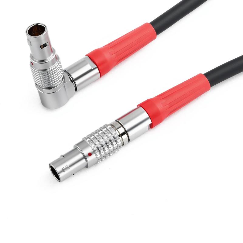 ZBLZGP Cforceレンズモーターケーブル エルボ 4ピンオス - 0B 4ピンオス Arri LBUS FIZ MDR ワイヤレス用ARRI LBUS FIZ MDR ワイヤレスフォーカス/ CFORCEレンズモーターに使用します。...