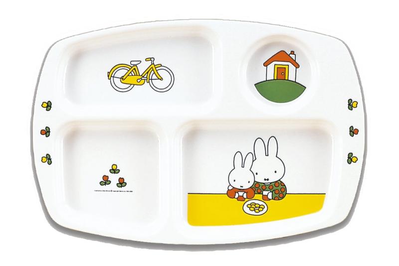 関東プラスチック工業 お子様食器 ミッフィー 角ランチ皿 長さ28cm CM-20C メラミン RLVF001サイズ:28×19×20
