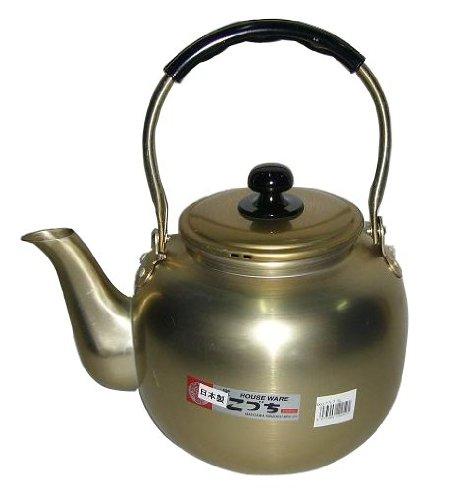 前川金属工業所(Maekawa Metal) 蓚酸湯沸し福徳瓶 ゴールド 3L梱包サイズ:29 x 23.2 x 17.9 cm商品重量:0.38 キログラム内容量:3.3 リットル容量:3L以上