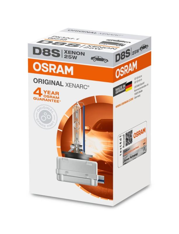 OSRAM XENARC D8S 66548 25W OEM 電球1個パック - ホワイトボックス