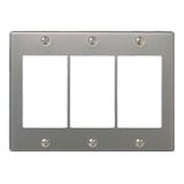 パナソニック(Panasonic) 新金属スイッチプレート アドバンスシリーズ 3連用 WTA6203仕様 : 3連用