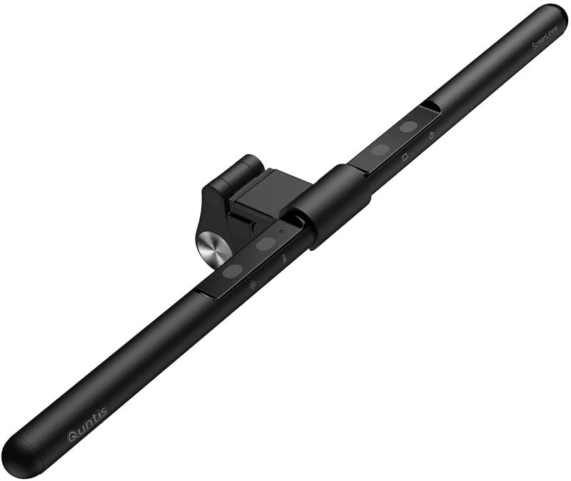 Quntis デスクライト USBライト モニターライト 52cm バーライト 掛け式ライト 自動調光厚さ0.7cm～3.5cmのモニターに対応 Ra>95 目に優しい 無段階色温度と輝度調整 PC作業/読書/譜面台/ネトゲ廃自動調光...