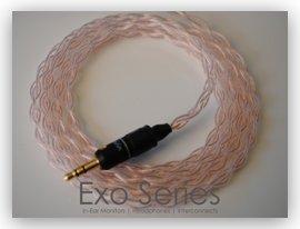 フラグシップモデル PlusSound(プラスサウンド) Exo Series Custom Cable Sennheiser IE80,IE8 交換用アップグレード・ケーブル