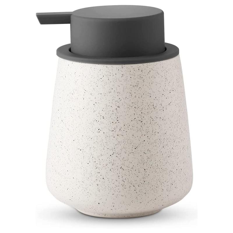 KAWEINA ハンドソープボトル ソープディスペンサー 泡 手動 押しタイプ ポンプ式 手洗い セラミック 磁器 陶器 広口 詰め替え ハンドソープ用 食器用洗剤 北欧スタイル 台所 キッチン 洗面所 泡 手動 セラミック 磁器 陶器 広口