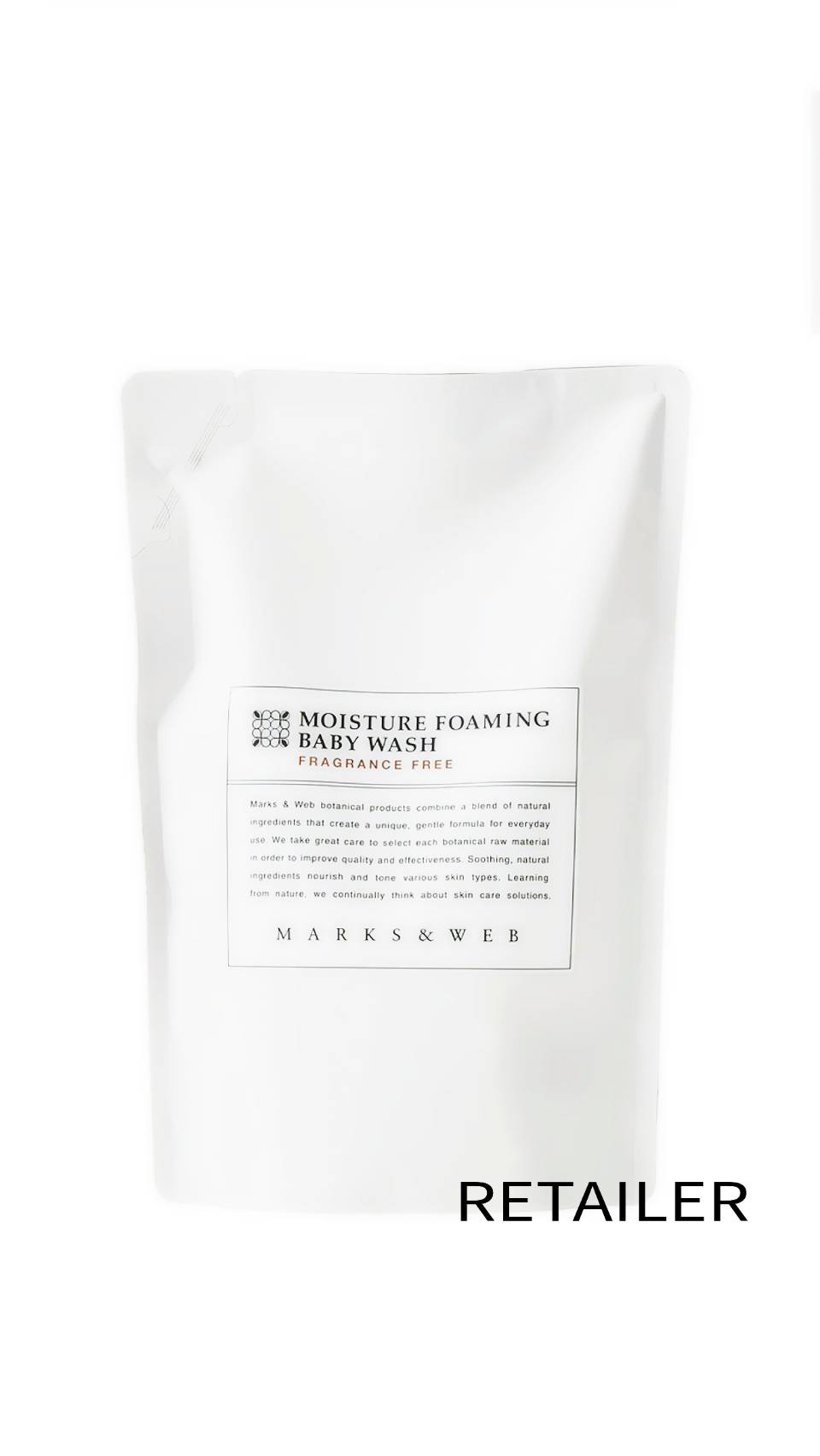 ■ メーカー (MARKS&WEB) マークス&ウェブ ■ 商品名 モイスチャーフォーミングベビーウォッシュ 詰替え#無香料 ■ 内容量 300mL(詰替え) ■ 商品説明 液体石けんと肌にやさしいアミノ酸系洗浄成分をベースにした新生児から...
