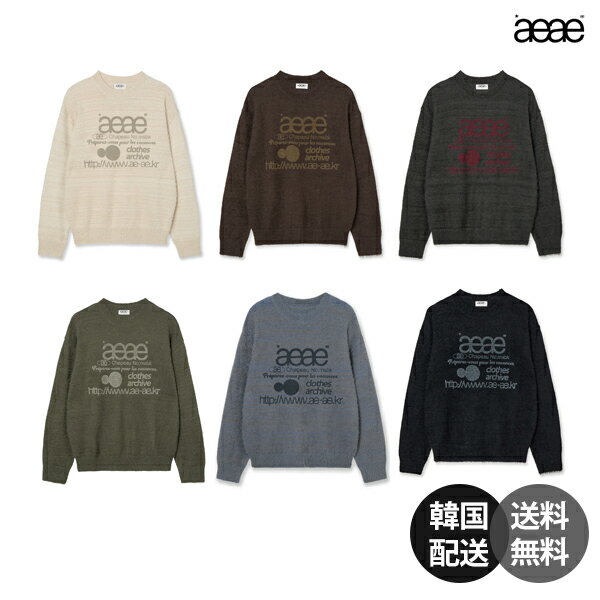 商品情報 商品名aeae web logo hairy knit 仕様 ・色 : ブラック（Black）／スモーキーブルー（Smoky Blue）／カーキ（Khaki）／チャコール（Charcoal）／ブラウン（Brown）／アイボリー（I...