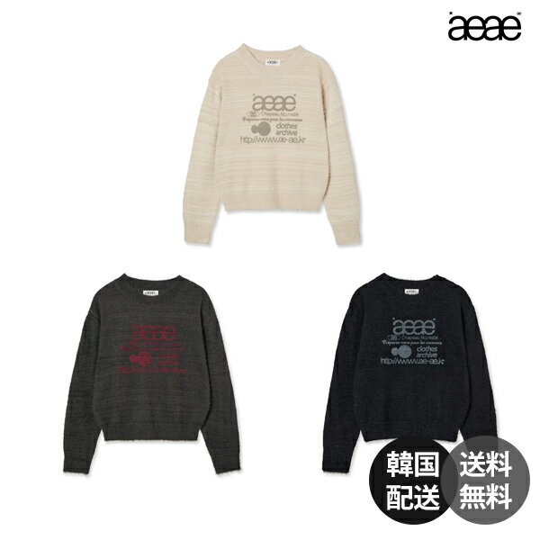 商品情報 商品名aeae WEB LOGO CROP HAIRY KNIT (エーイーエーイー ウェブロゴ クロップ ヘアーリー ニット) 仕様 ・色 : Ivory (アイボリー) / Charcoal (チャコール) / Black (...