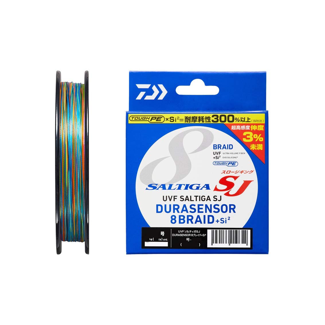 スタイル：600m◆商品名：ダイワ(DAIWA) PEライン UVFソルティガSJデュラセンサー×8+Si2 2.5号 600m 5カラー(カラーマーキング付)参考号数:2.5強力(lb.):(Ave.) 42強力(kg):(Ave.) 1...