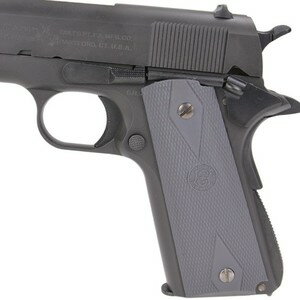 ガングリップ ホーグ細かいチェッカリングが施されたガングリップアメリカの銃器アクセサリーメーカー「HOGUE(ホーグ)」のラバー製ガングリップ。コルトガバメント系フルサイズに対応しています。柔らかいラバー製のグリップには細かいチェッカリング...