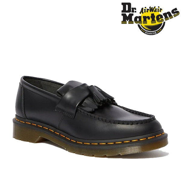 ADRIAN イエローステッチ ローファー イエローウェルトステッチを施したエイドリアン。 ドクターマーチンでは1980年代に英国コブスレーンの工場で最初に製造されたタッセルローファー。 ドクターマーチンの定番シルエットのタッセルローファー...