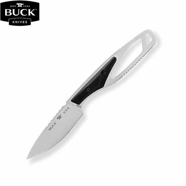 BUCK KNIVES バックナイフ #635 パックライト ケイプ は小さな獲物用に設計されたナイフですが、多目的なサバイバル・アウトドアナイフとして使用できます。軽量のフルタングスケルトンデザインで重さはわずか45gです。軽量で信頼性の...