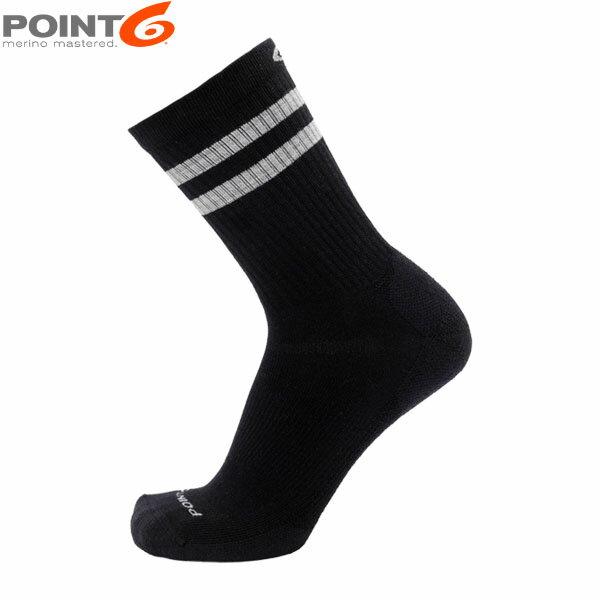 P66330Retro Stripe Extra Light 3/4 CrewBlack/Whiteウール 64% ナイロン 29% ポリウレタン 7% POINT6（ポイントシックス）とは 「POINT6」は、あなたの体温を華氏98.6度...