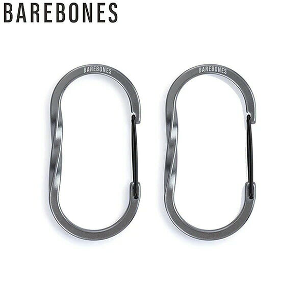 ベアボーンズ ワイヤーゲート カラビナ Mサイズ 2パックBarebones ベアボーンズ ワイヤーゲート カラビナ Mサイズ 2パック は耐久性のある素材で作られた頑丈なカラビナです。洗練された美しい流線型と機能を最小限に抑えたシンプルで...