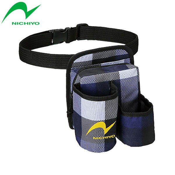 BP7ボールポケット7ブルーチェック使いやすさで人気のボールポケットがカラフルにリニューアル!ファスナー付きの小物入れポケット、カードケースポケット、ボール、ペットボトルと収納力抜群!ウエストベルト付。■サイズサイズ:約幅14.5×高さ16...