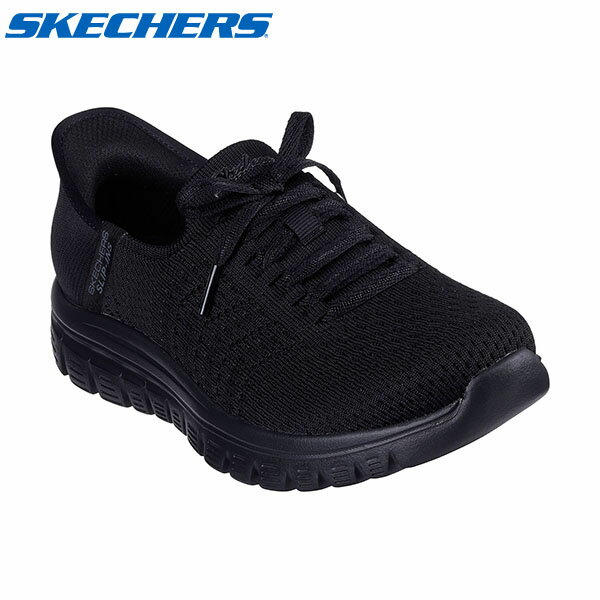 100736GRACEFUL-FIRST BLUSHブラック足元を優雅に演出する、履きやすく快適なSkechers Hands Free Slip-insグレースフル-ファースト ブラッシュ。独自のHeel Pillowを採用したノータイフ...