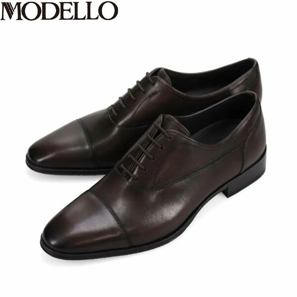 フォーマルの定番を、洗練された一足で格上げ。 MODELLO DM1601は、内羽根ストレートチップの端正なシルエットが魅力のドレスシューズ。冠婚葬祭やフォーマルなビジネスシーンに最適な、洗練されたデザインです。 アッパーにはしなやかで光沢...