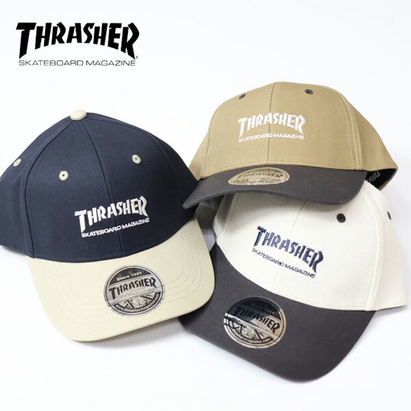 THRASHER（スラッシャー）から新作キャップが登場しました。 今年大注目の2TONEカラーのベースボールキャップ。バックのアジャスターでサイズ調節が可能なので、ユニセックスで使用可能。普段のコーディネートに取り入れやすいキャップです。 ...