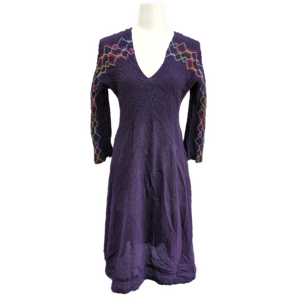 me ISSEY MIYAKE ミーイッセイミヤケ 刺繍ワンピース MI04 FH813 パープル 【オールシーズン】【♀】【A】【レディース】★■614168【中古】お問い合わせ番号 ■614168 (oopc5206l) 2026年5月...
