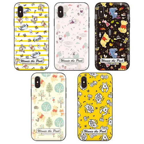 【商品名】 ディズニー くまのプーさん パターン iPhone Galaxy マグネット カード ドア バンパー ケース カバー スマホケース DISNEY WINNIE THE POOH PATTERN Magnetic Card Doo...