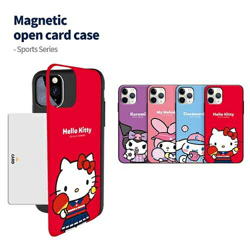 【商品名】 サンリオ スポーツ iPhone Galaxy マグネット カード ドア バンパー ケース カバー スマホケース Sanrio Characters Hello Kitty and Friends Sports Magnetic...