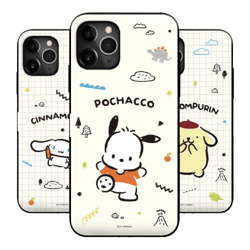 【商品名】 サンリオ ディノ iPhone Galaxy マグネット カード ドア バンパー ケース カバー スマホケース SANRIO DINO MAGNET CARD DOOR BUMPER カード2枚が収納できる実用性 ミラーが入って...