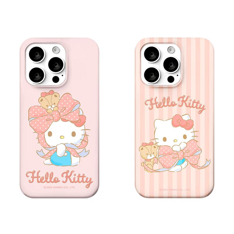 【商品名】 サンリオ ハローキティ リボン iPhone Galaxy スリム ハード ケース カバー スマホケース Hello Kitty Ribbon Slim Hard Case Cover 【対応機種】 iPhone 16 / iP...