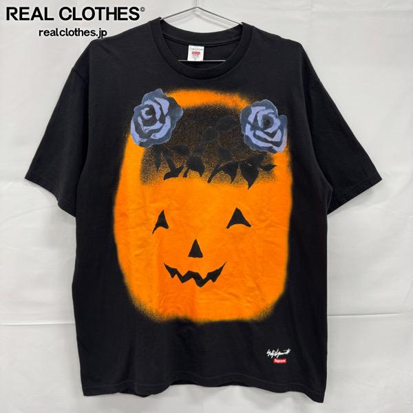 【中古】Yohji Yamamoto×Supreme/ヨウジヤマモト×シュプリーム【22AW】Pumpkin Tee/パンプキン 半袖Tシャツ/ブラック/XL 商品説明 カラー　：ブラック素材 ：お写真にございます品質表示タグをご確認くださ...