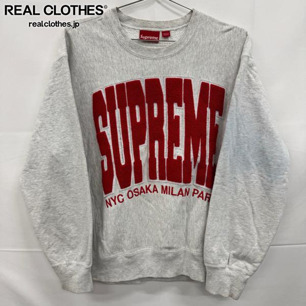 【中古】Supreme/シュプリーム【21AW】Cities Arc Crewneck/シティーズ アーチ ロゴ クルーネック スウェット/アッシュグレー/M 商品説明 カラー　：アッシュグレー素材 ：お写真にございます品質表示タグをご確認...