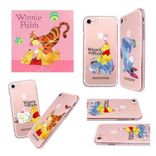 【商品名】 Winnie The Pooh Water Color Clear Jelly くまのプーさん iPhone Galaxy ケース カバー スマホケース 【対応機種】 iPhone 14 / iPhone 14 Plus / i...