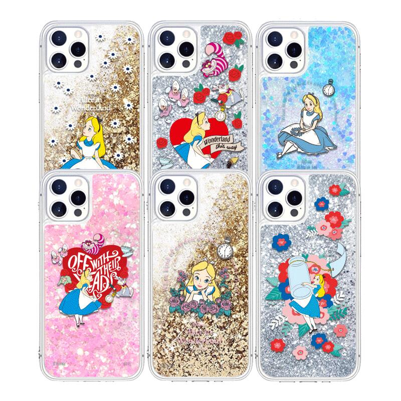 【商品名】 ディズニー 不思議の国のアリス iPhone Galaxy ケース カバー スマホケース DISNEY ALINE IN WONDERLAND ラブガードニング グリッター ゼリー 白雪姫/SNOW WHITE/シンデレラ/CI...
