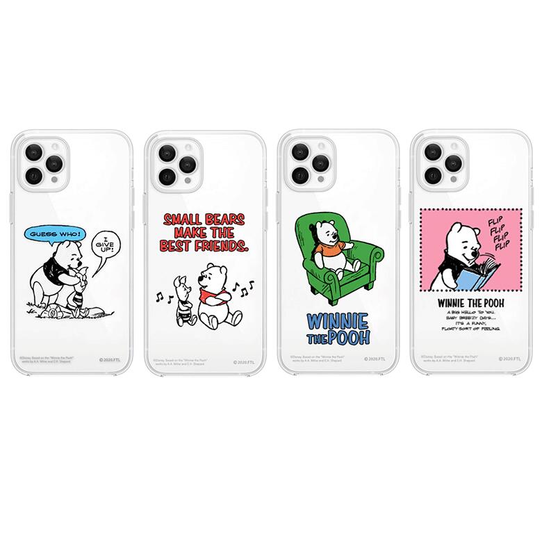 【商品名】 ディズニー くまのプーさん iPhone Galaxy ケース カバー スマホケース Disney Winnie The Pooh COMIC VERSION Clear Jelly 【対応機種】 iPhone 14 / iPh...
