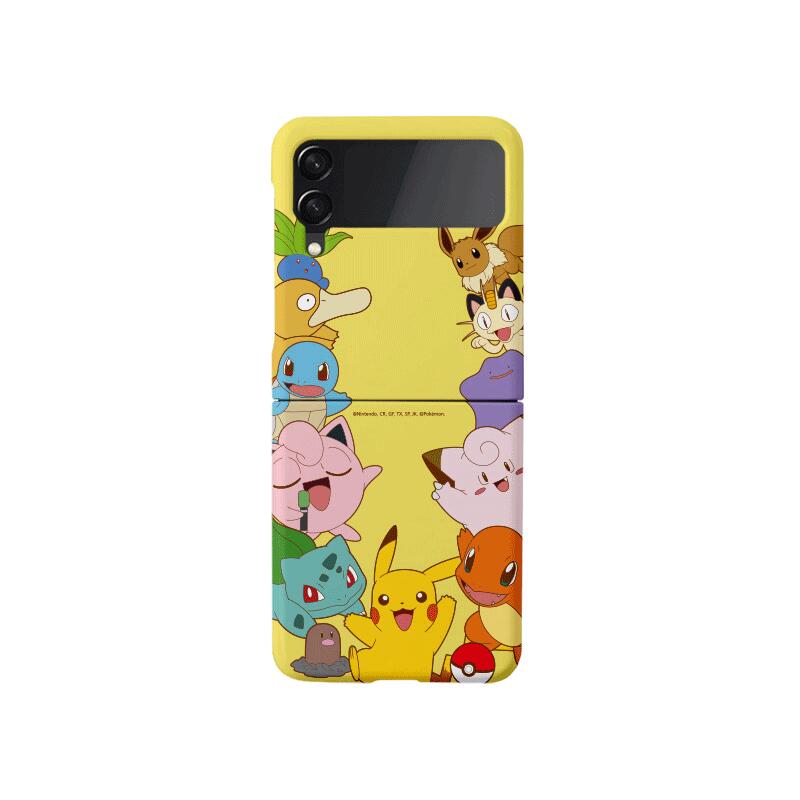 【商品名】 ポケモン パターン ギャラクシー Z フリップ 5 6 7 ハード ケース カバー スマホケース POKEMON PATTERN Galaxy Z Flip 7 Flip 6 Flip 5 SLIM HARD CASE COVE...