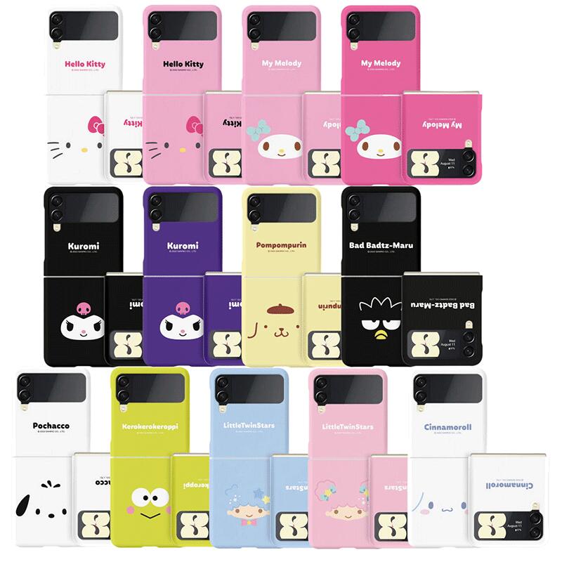 【商品名】 SANRIO CHARACTERS FACE SLIM HARD Galaxy Z Flip 3 Galaxy Z Flip 4 Galaxy Z Flip 5 Galaxy Z Flip 6 7 ケース カバー スマホケース ...