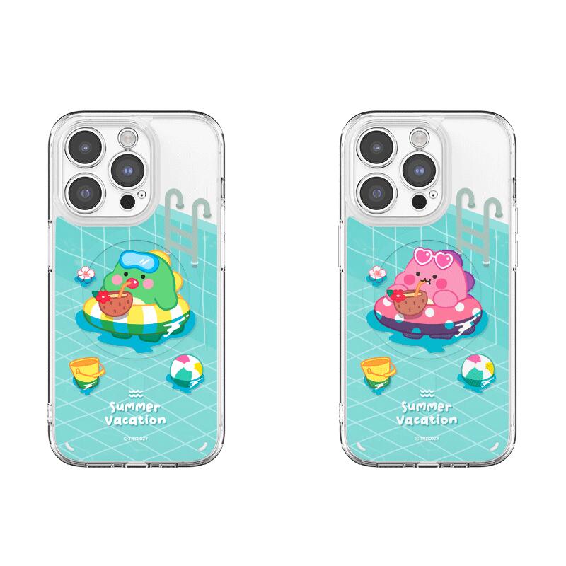 【商品名】 リトルティノ プールパーティー iPhone Galaxy MagSafe 対応 防弾 レンズガード ケース カバー スマホケース LITTLE TINO POOL PARTY LENS GUARD MagSafe Gell H...