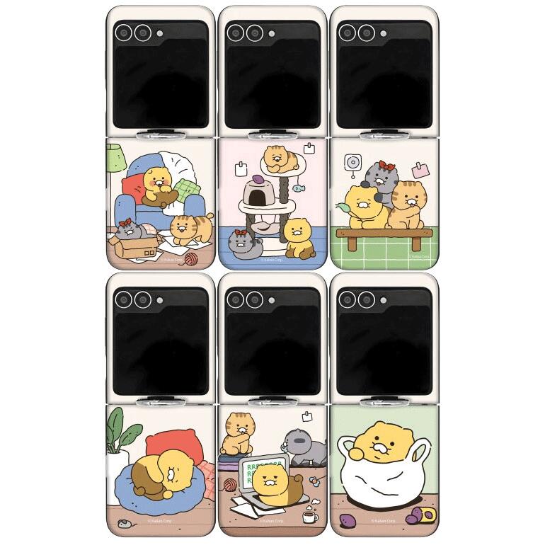 【商品名】 カカオフレンズ チュンシク ギャラクシー Z フリップ 5 6 オーディナリーデイ マグネット ドア バンパー ケース カバー スマホケース KAKAO FRIENDS CHOONSIK ORDINARY DAY Galaxy ...