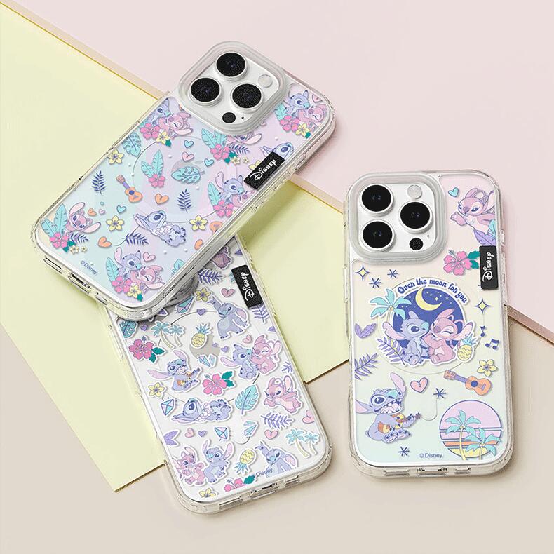【商品名】 ディズニー iPhone Galaxy MagSafe 対応 スティッチ オーロラ クリスタル ケース カバー スマホケース DISNEY STITCH AURORA CRYSTAL MagSafe CASE COVER 【対応...