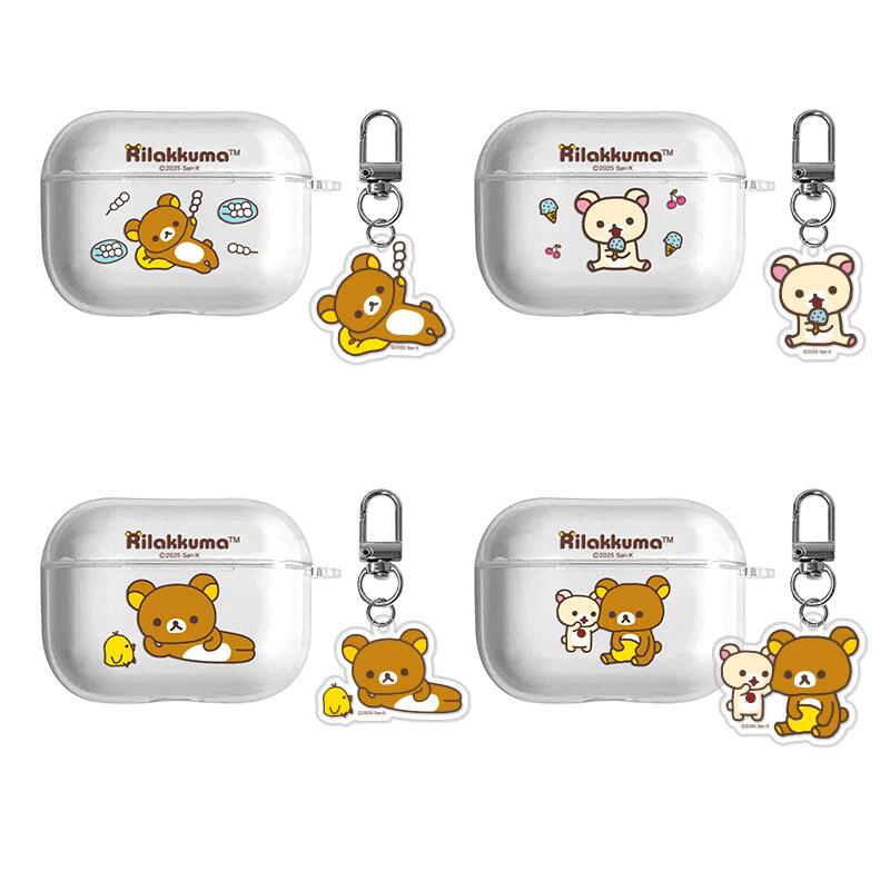 【商品名】 リラックマ エアーポッズ プロ 第1世代 第2世代 第3世代 第4世代 デーリー 透明 ケース カバー Rilakkuma Daily AirPods Pro 1 2 3 4 Clear Case Cover 【対応機種】 エア...