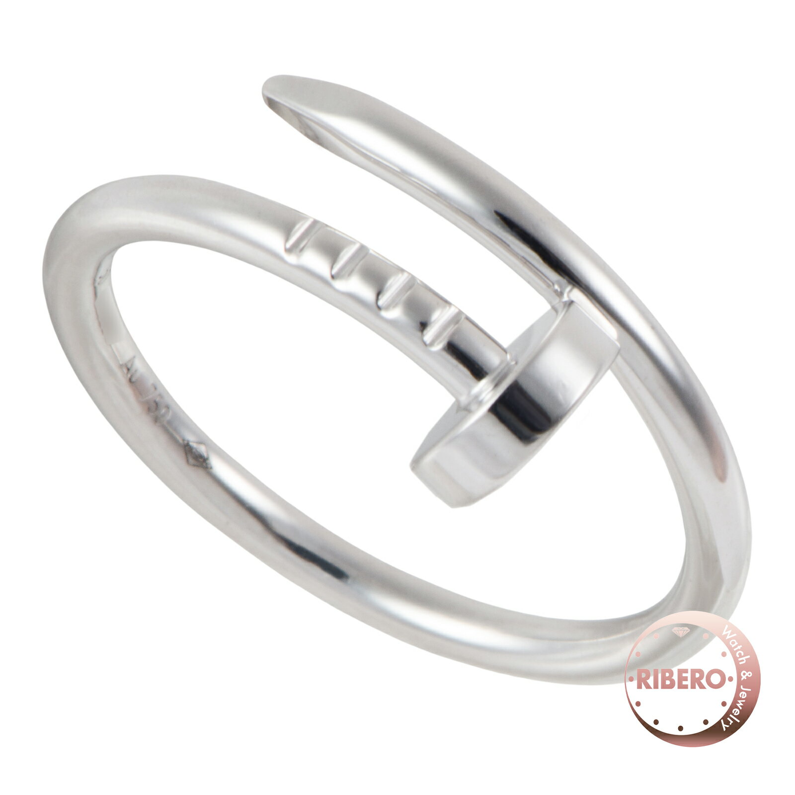 コンディション ※目立つ傷等もなく綺麗な状態です 型番CRB4226050 モデルジュスト アン クル リング スモールモデル カラー シルバー 素材K18WG サイズ 12号リング幅：約1.6mm表記サイズ：50（実寸サイズ：約12号） ...