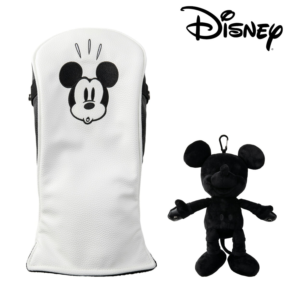 ITEM SPEC COLOR VARIATION ブランド：Disney ディズニー ミッキーがヘッドカバーにしがみつくような新感覚アイテム。ミッキーを取り外すとロゴ刺繍がポイントのヘッドカバーとして使用でき、取り外したミッキーは頭のカラ...