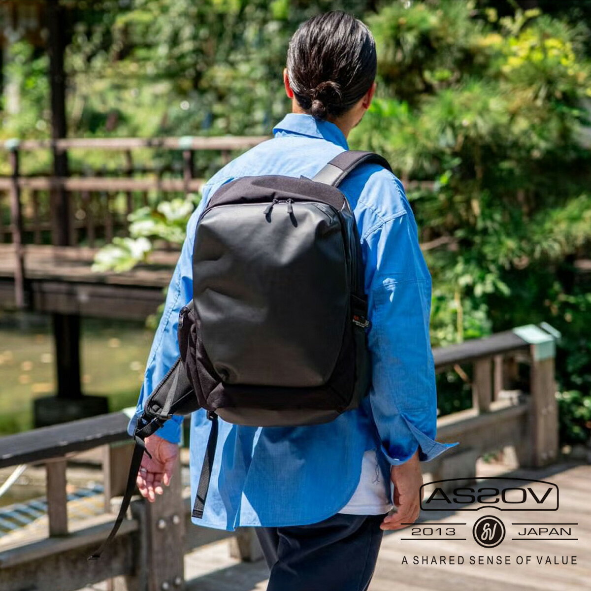 ITEM SPEC COLOR VARIATION ブランド：AS2OV アッソブ サイズ：約W30×H45×D12cm重量：約1600g容量：22Lリュックストラップ長さ：約58-90cm カラー：【10】BLACK 素材：ナイロン、ポリ...