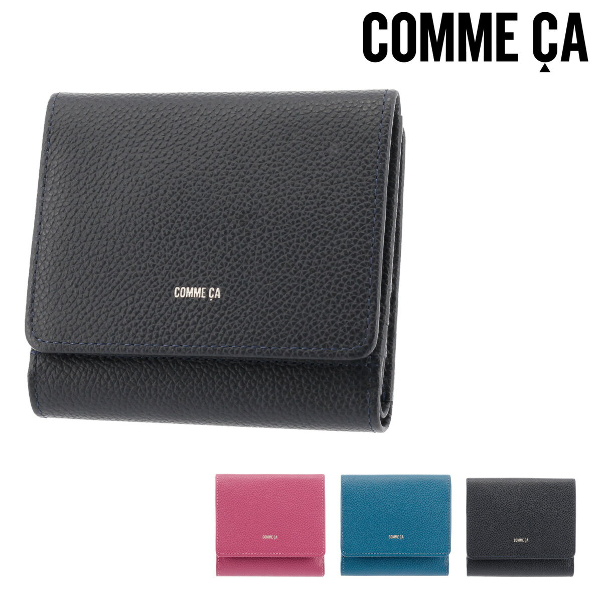 ITEM SPEC COLOR VARIATION ブランド：COMME CA コムサ オーソドックスな仕上げの革の表面に手触りの良さ、柔らかさを出すために、表面にWAXタッチの加工をしています。型押しシュリンクの為、均一感があり表面の強い...