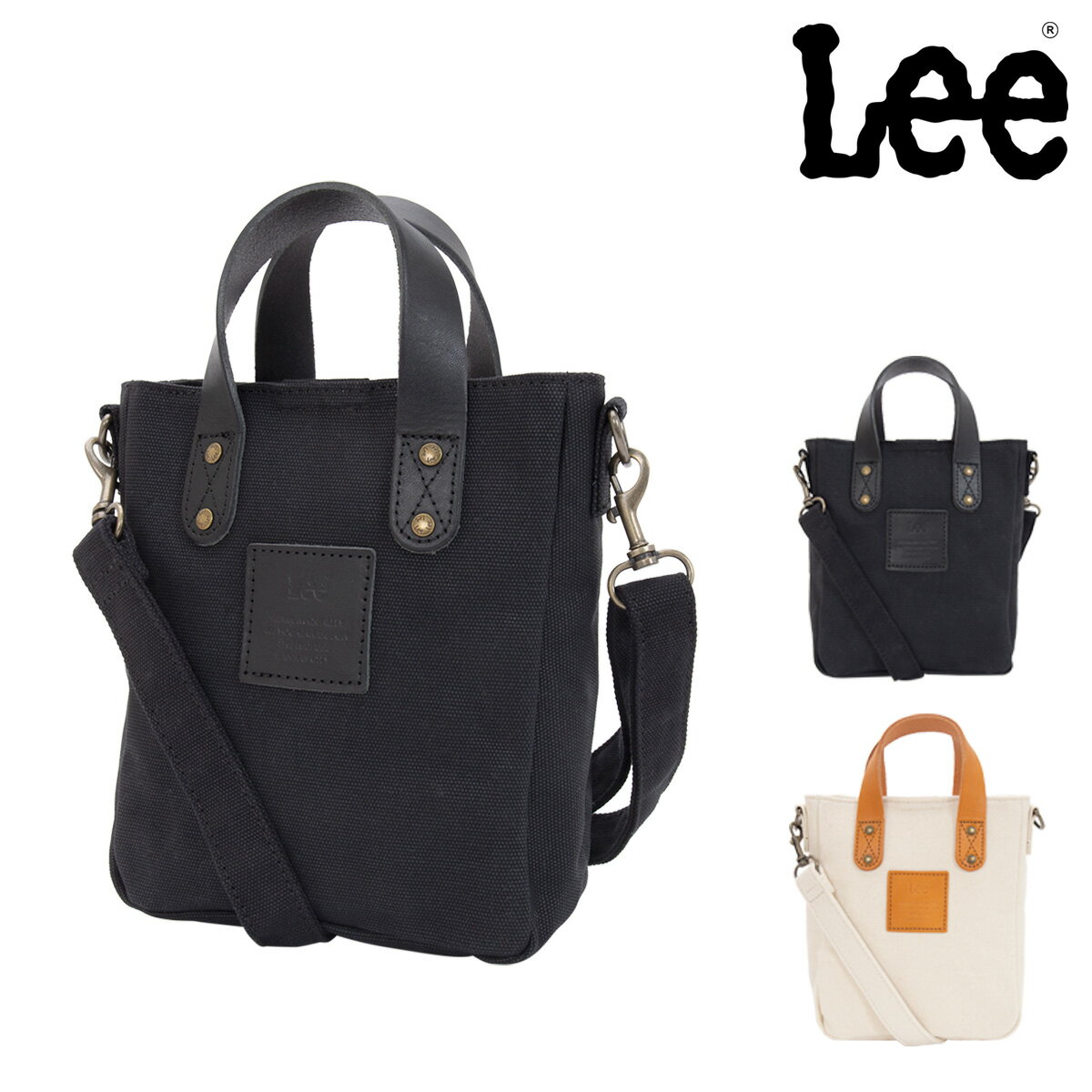 ITEM SPEC COLOR VARIATION ブランド：Lee リー キャンバス素材をベースにハンドル部分とLeeロゴパッチにレザーを使用したカジュアルながらも高級感のあるシリーズです。レザーハンドルもキャンバス素材も経年変化が楽しめ...