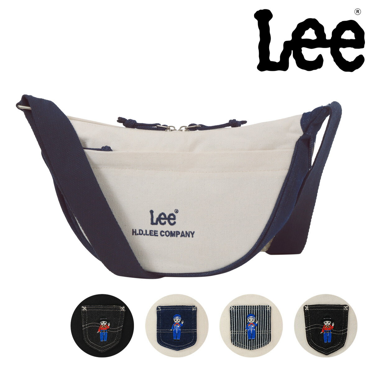 ITEM SPEC COLOR VARIATION ブランド：Lee リー 世界のマニアに大人気のマスコット人形Buddy Leeのロゴ刺繍を使用したシリーズです。背面にジーンズをイメージしたロゴ刺繍入りミニポケットを使用。ちょっとした外出...