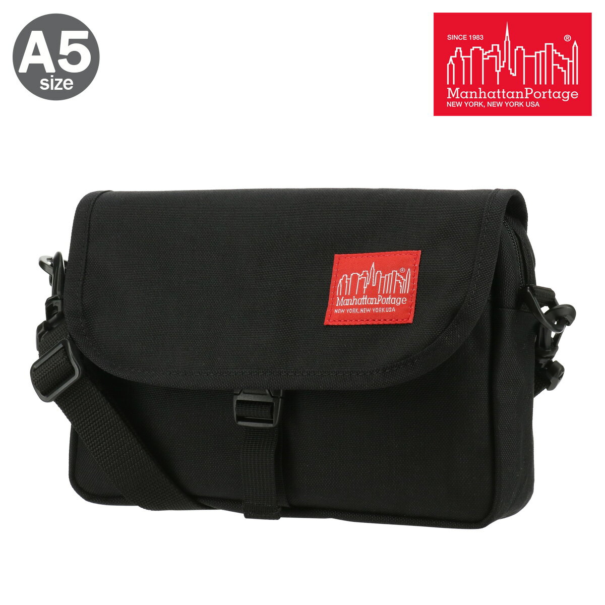 ITEM SPEC COLOR VARIATION ブランド：Manhattan Portage マンハッタンポーテージ 開閉はメッセンジャーバッグの代名詞 「被せフラップ」 とファスナーの二重構造 サイズ：約W24×H16×D6cm対応サ...