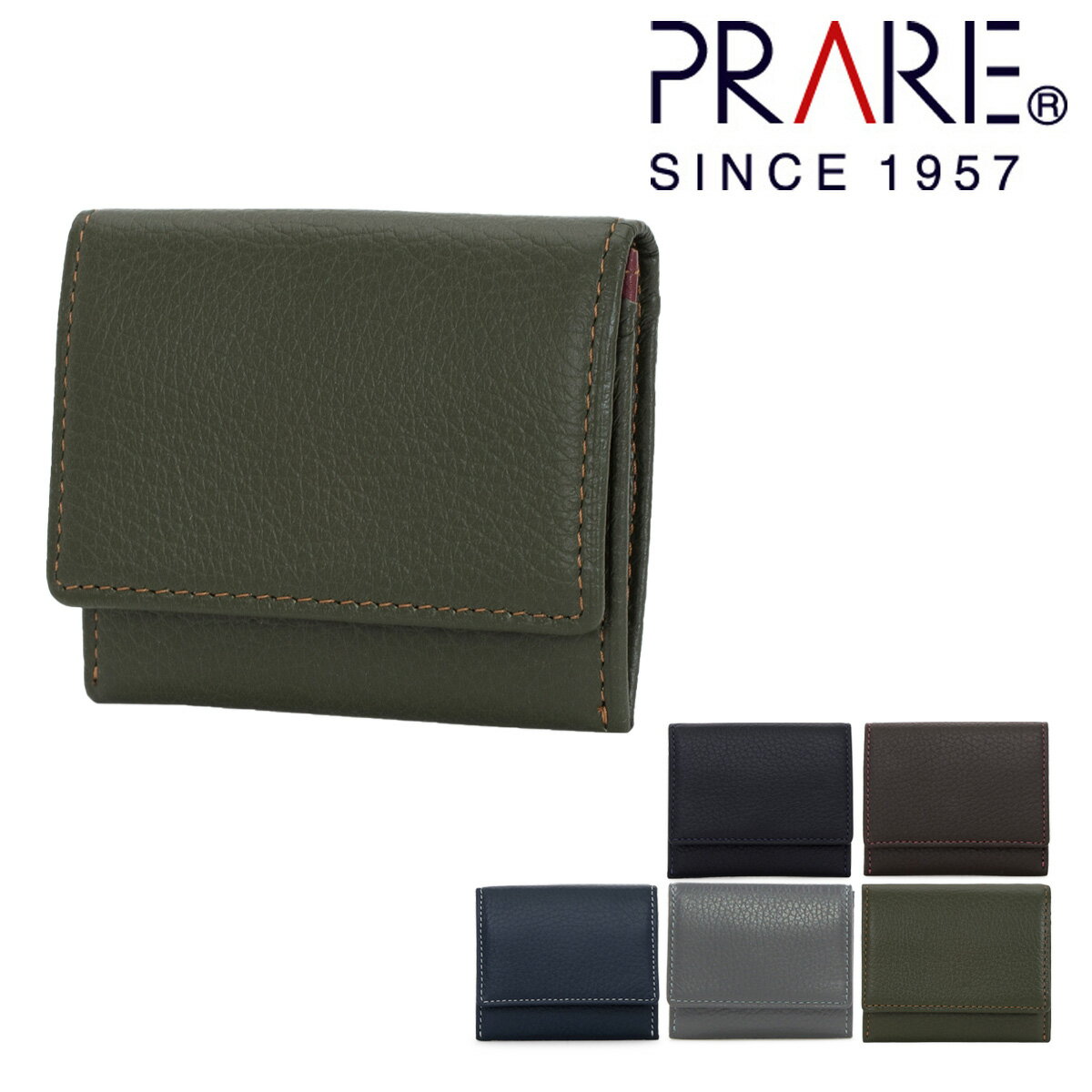 ITEM SPEC COLOR VARIATION ブランド：PRAIRIE プレリー イタリアを代表するタンナーでなめされた鹿革は独特の柔らかい感触と軽さが特徴です。手触りの良さから“革のカシミヤ”と呼ばれる高級素材です。このホック式の小...