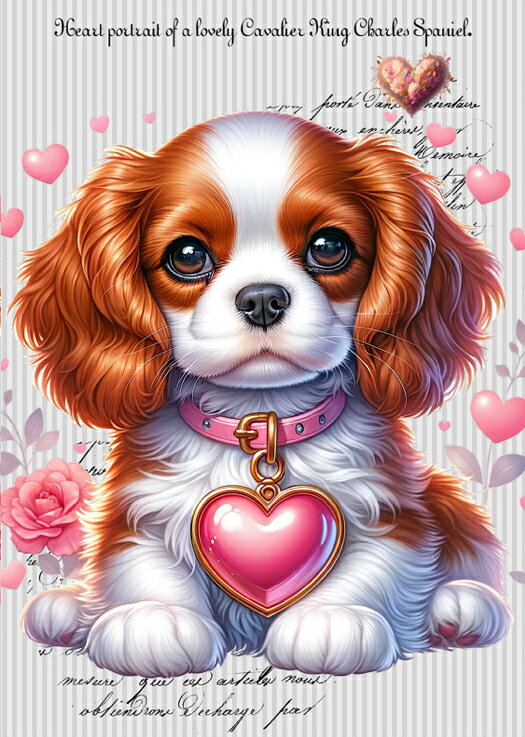 新入荷 オリジナル 生地 犬 ブロックデザイン ハンドメイド素材 パネル生地 キャバリアキングチャールズスパニエル 印象的なワンボイントのデザインは主役にも脇役にもなる頼もしい存在です。 小物作成に適したサイズのブロックデザインです。別の布...